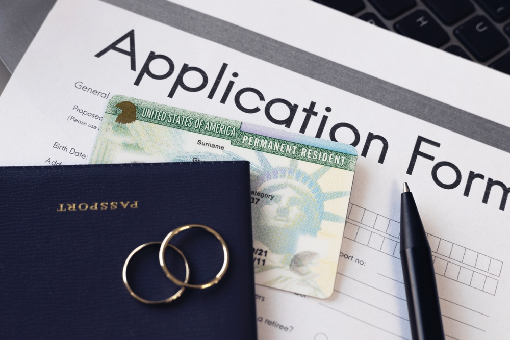 Green,Card,Application,Form,And,Passport,For,Marriage.,Application,To ...